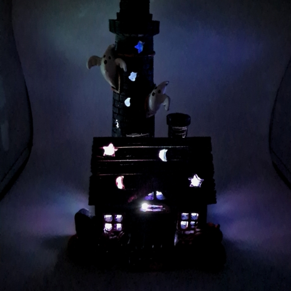 Transpac | Holiday | Haunted Light House Halloween Ghost Light Up ...